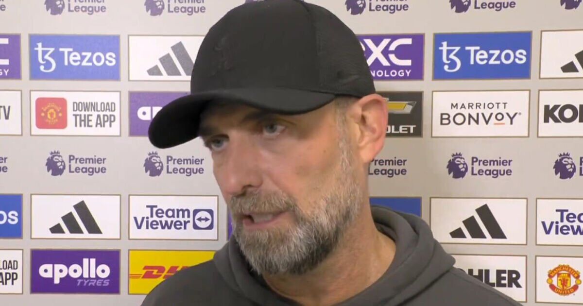 Jurgen Klopp explains furious outburst at Liverpool stars in Man Utd ...