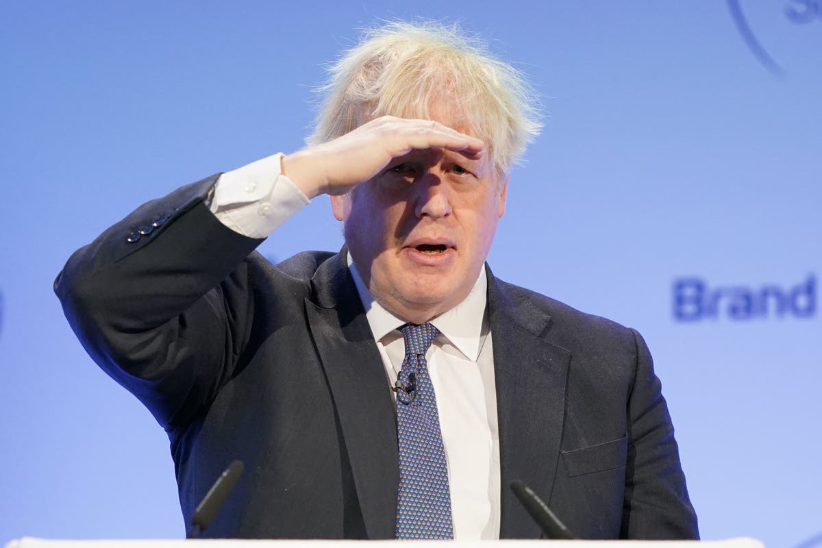 Boris Johnson records campaign videos for his MP supporters as he ...