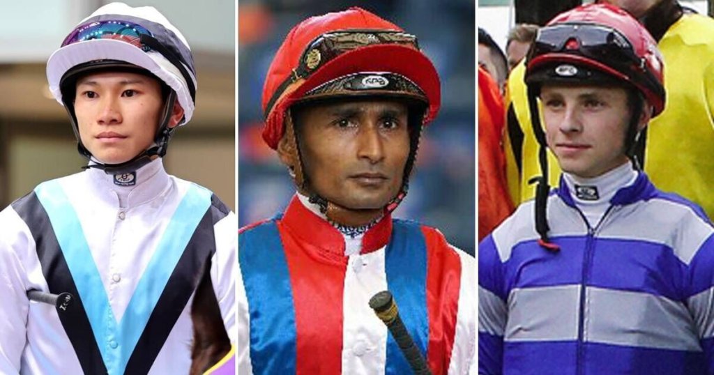 Three jockeys rushed to hospital as horse dies in horror racing ...