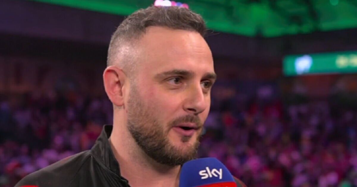 Darts star turns the air blue in TV interview as Prince William ...