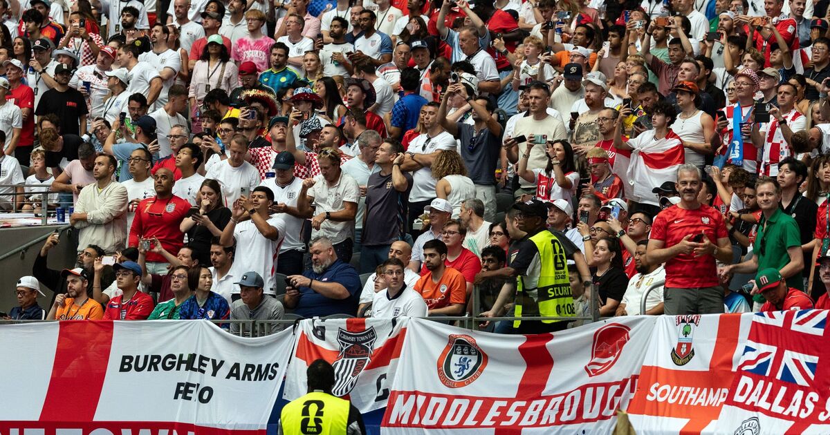 World Cup LIVE: Angry fans stage protest as England flag banned from ...